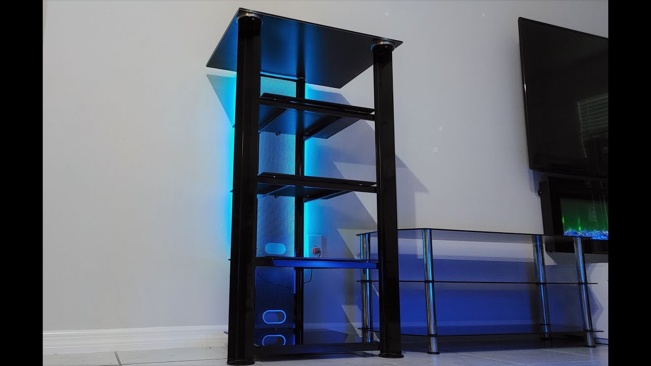 5-Tier Audio Tower with 3-Tier Media Center - YouTube