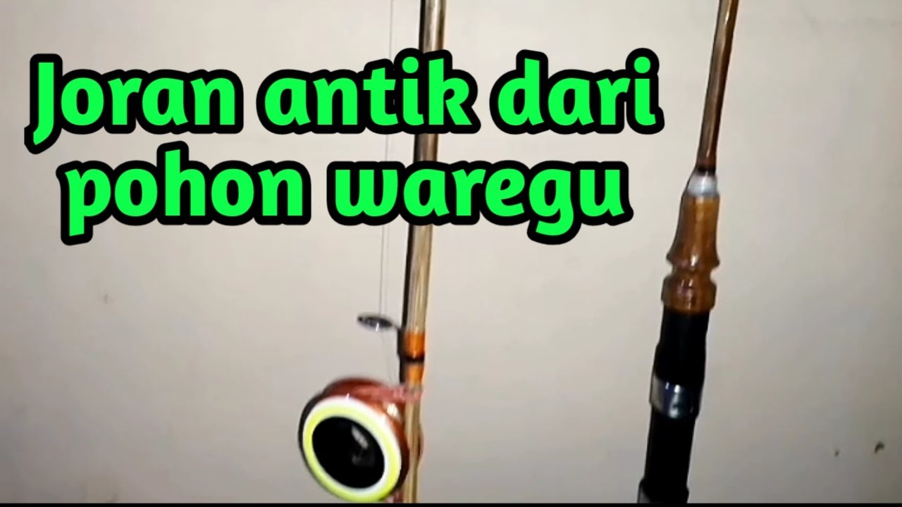 Joran untuk ikan mas terbuat dari pohon waregu - YouTube