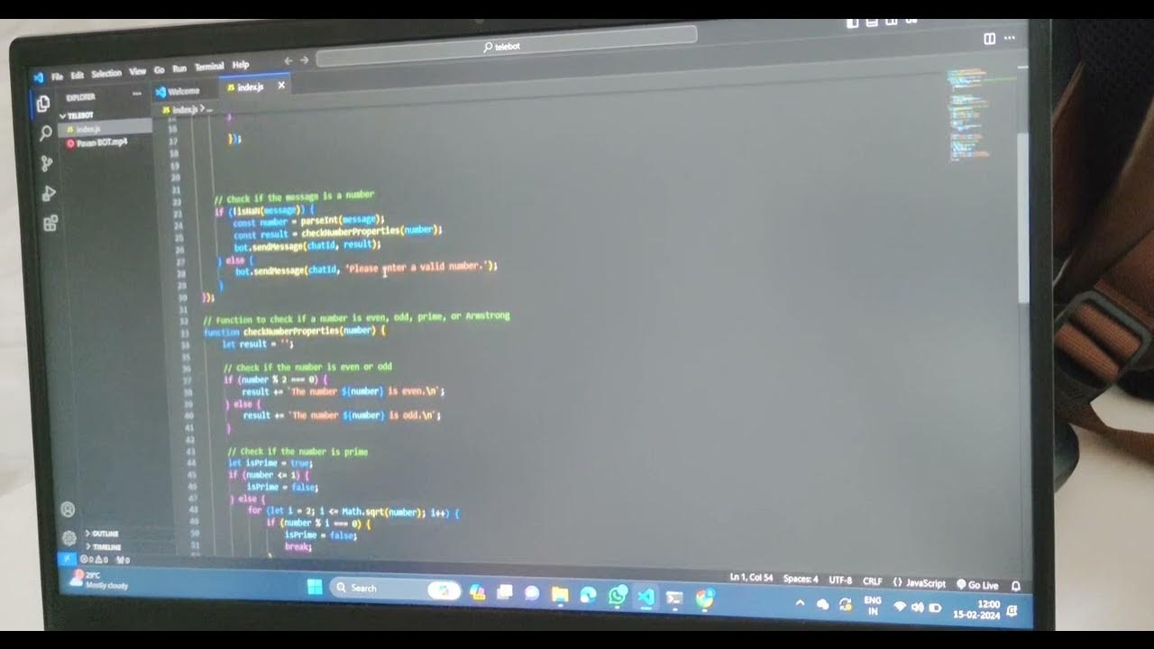 WD301 JS CAPSTONE PROJECT - Telegram Chatbot - Assignment 1 - YouTube
