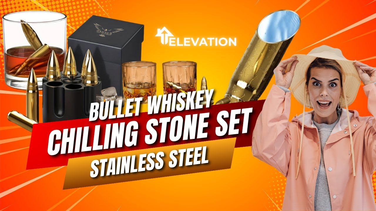 Stainless Steel Bullet Whiskey Chilling Stone Set - YouTube