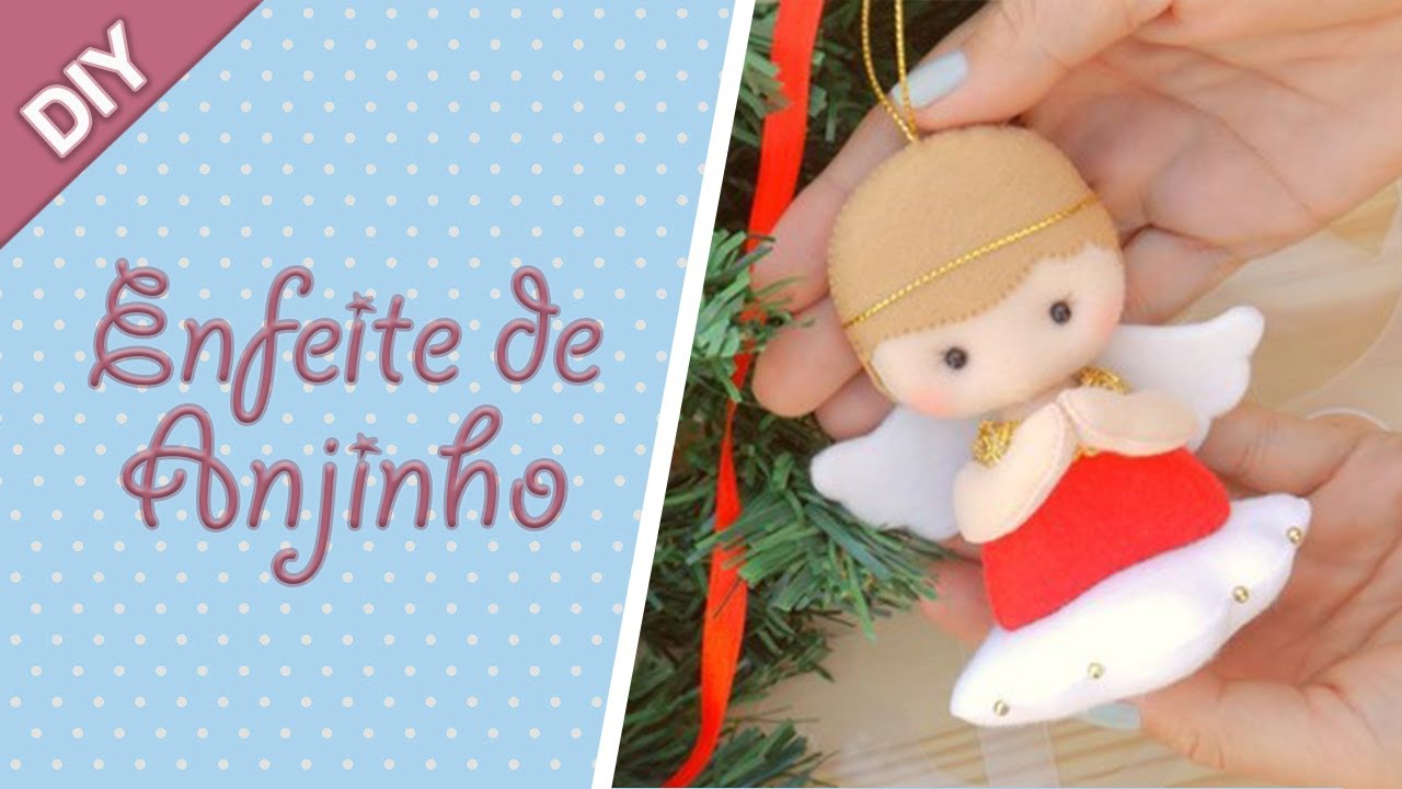 DIY: ANJINHO DE NATAL em FELTRO por Carol Angeli | Laços Mágicos ...