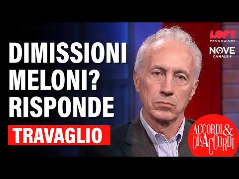 Dimissioni Meloni? Risponde Travaglio