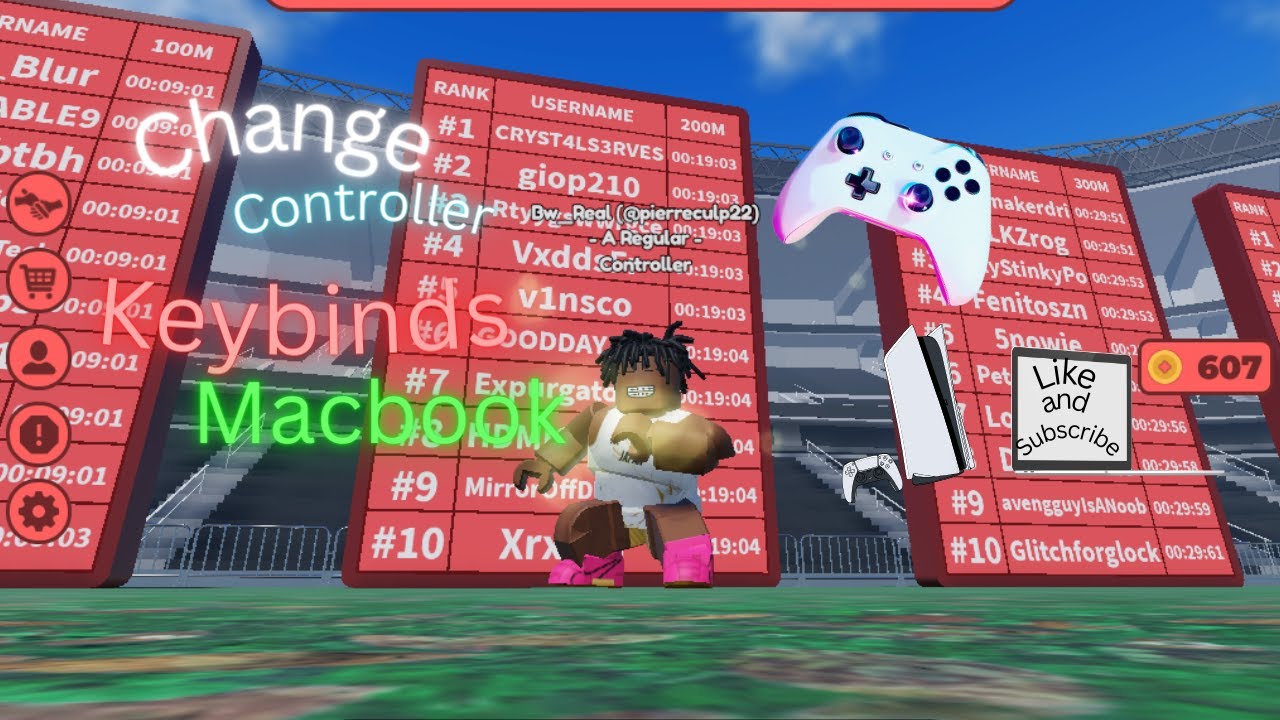 How to change you Controller binds MacBook (Track and field infinite ...