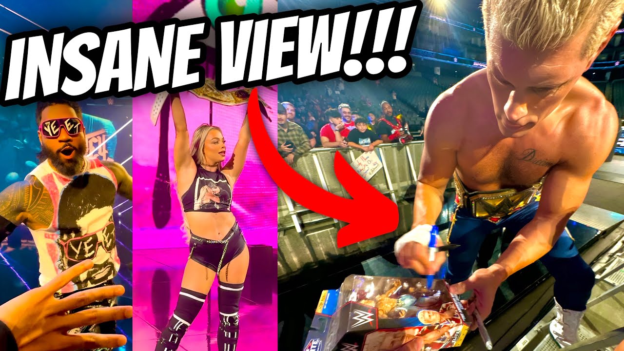 My INSANE Front Row WWE SMACKDOWN Experience! - YouTube