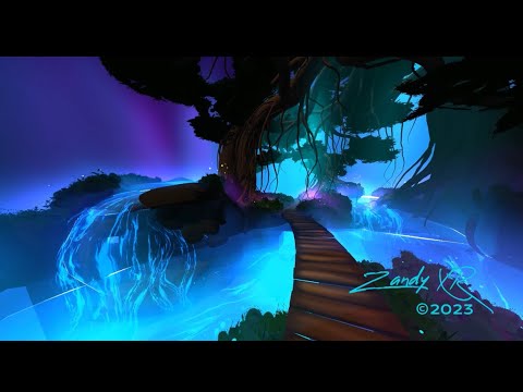 Painted in VR!! The Magical Forest: A VRChat World hand painted in VR ...
