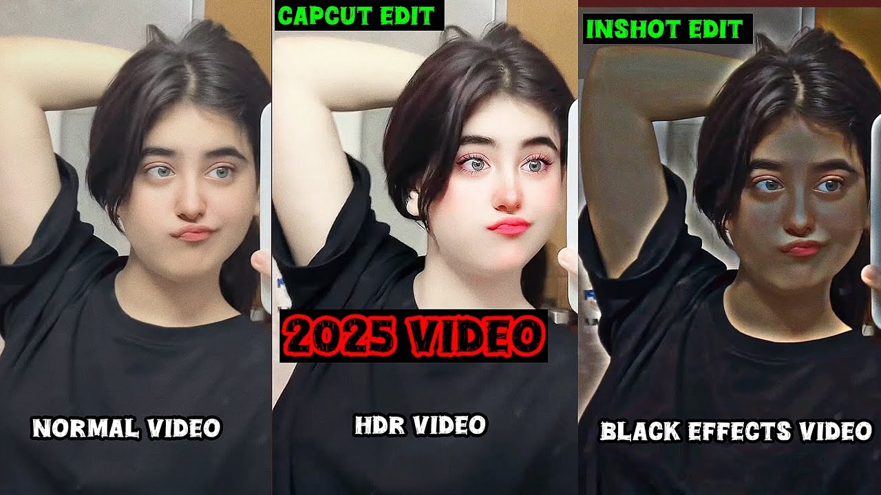 How to edit Black effects video editing and HDR /inshot +capcut 😎 - YouTube