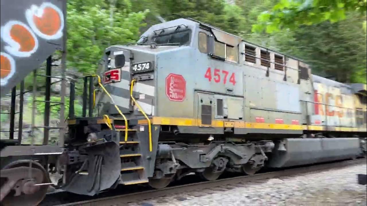 KCSM Grey Ghost DPU!!!! CPKC 302 (Grain Train) @ Yale BC Canada 11MAY24 CP AC4400CWM 8123 ...