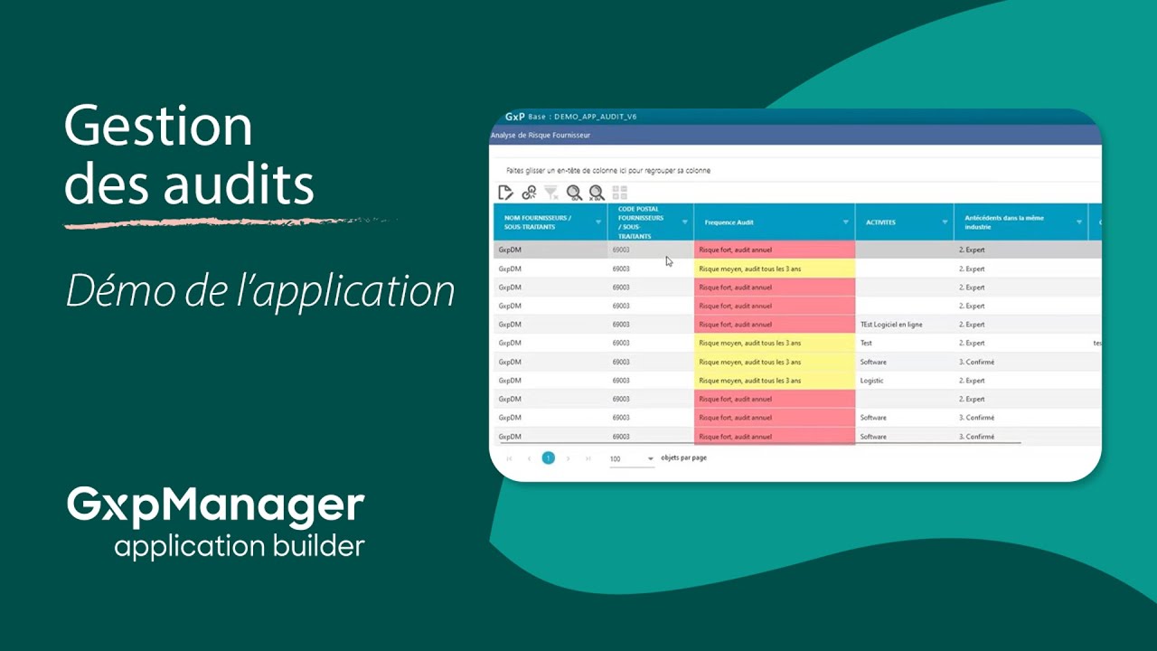 GxpManager - Gestion des Audits - YouTube
