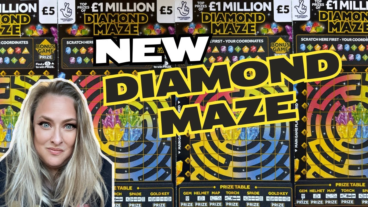 NEW SCRATCH CARD DIAMOND MAZE - new £5 card from the National lottery ...
