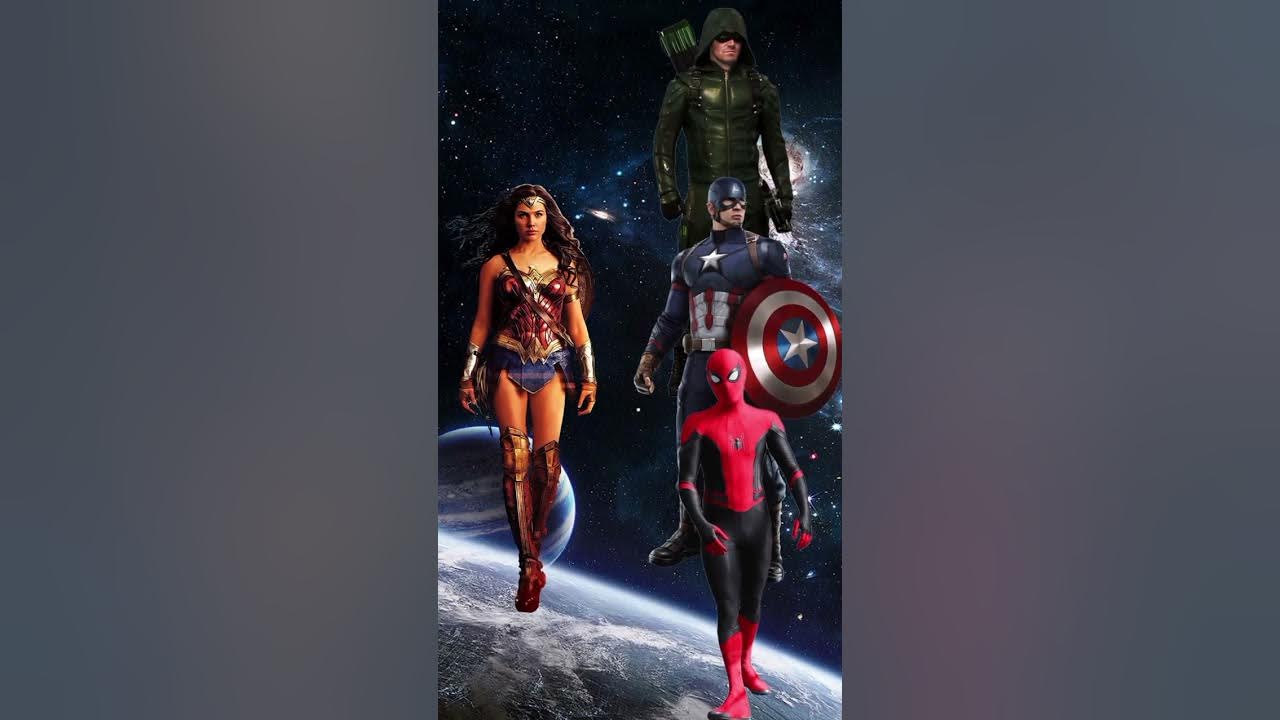 marvel dc superhero vs marvel and dc 3 round #shorts #marvel #dc # ...