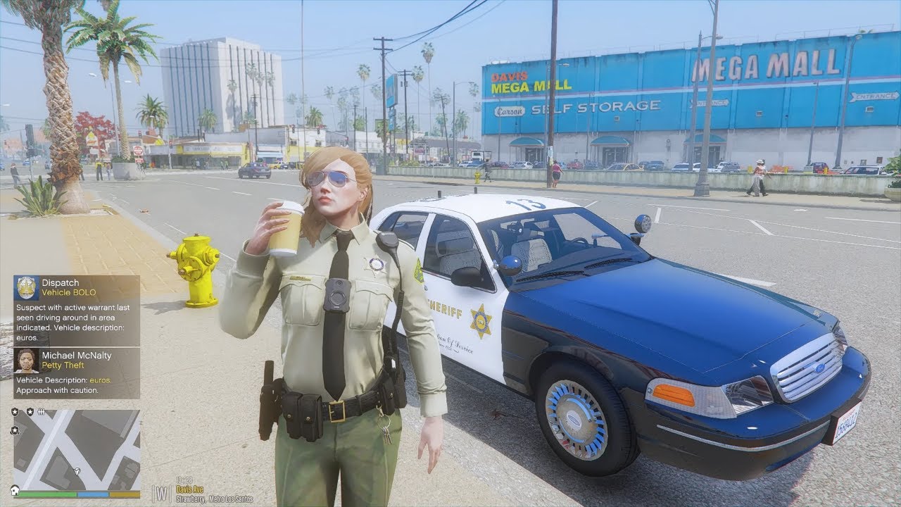 Gta 5 LSPDFR Playing As Female LASD City Of Compton - CVPI Routine ...