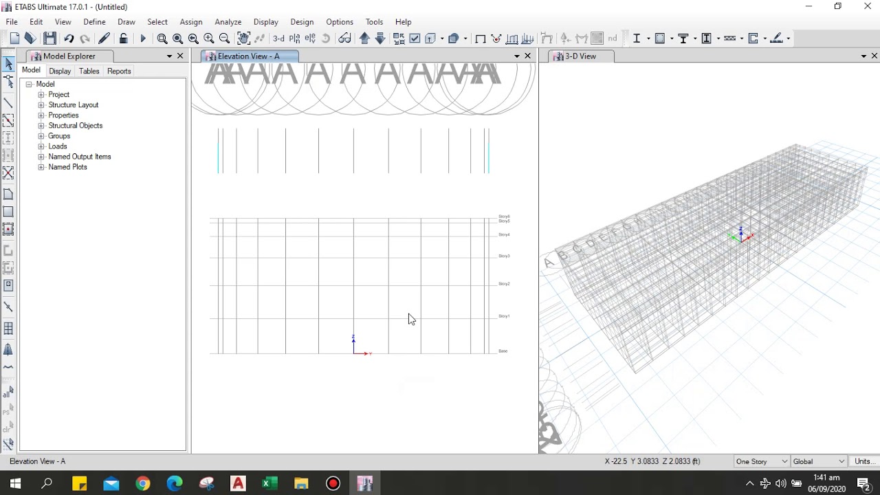 Design of Lattice Cylindrical Shell Structure in CSI ETABS v.17 Part 1 ...