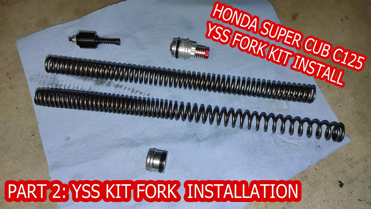 Honda Super Cub C125 YSS Hi Performance Fork Kit Install Part 2: YSS ...