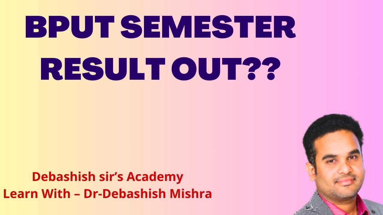 BPUT PHASE-3 Semester Result Out!! - YouTube