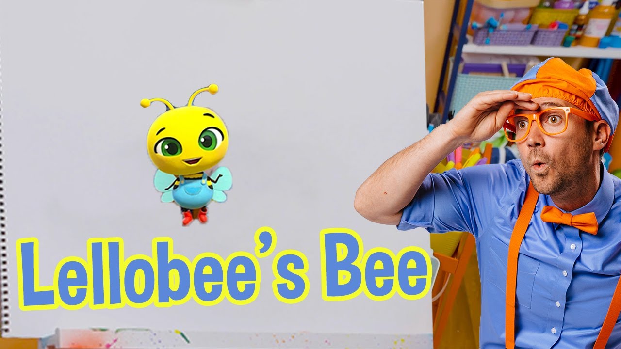 Learn How To Draw Lellobee and Arpo + Blippi Hangs With His Best Friend ...