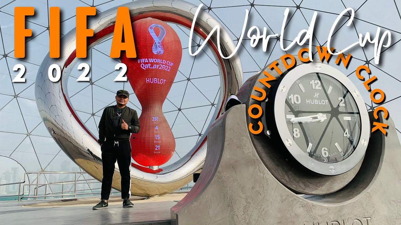 FIFA WORLD CUP 2022 COUNTDOWN CLOCK IN DOHA, QATAR - YouTube