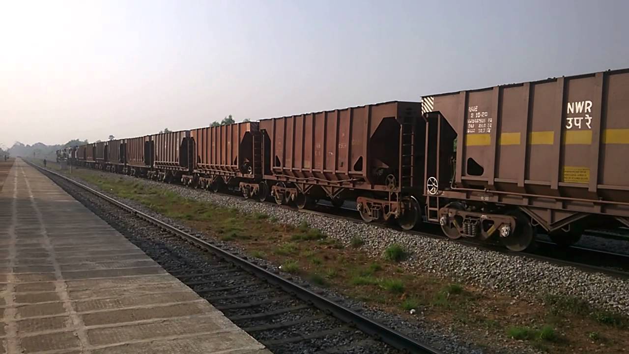 Indian Railways Empty Rake coming out of UPCL - YouTube