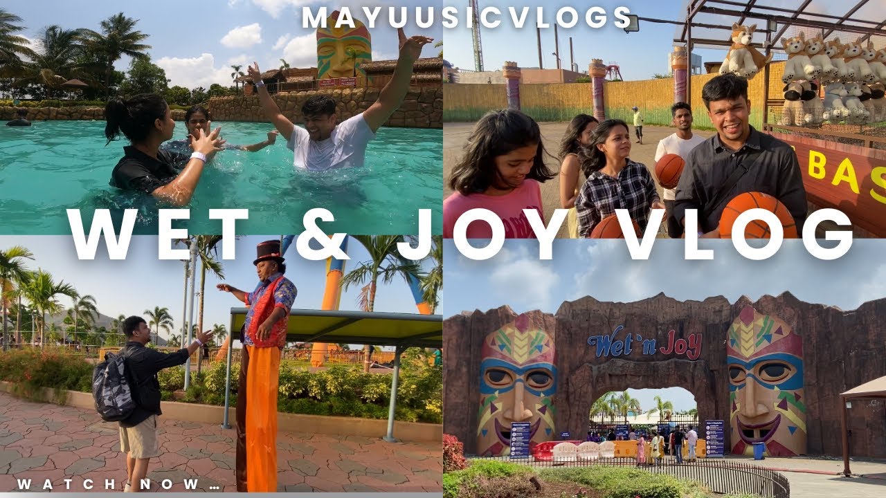 WET AND JOY VLOG | Water Rides | Fun Games | Amusement Park | Mayuresh ...