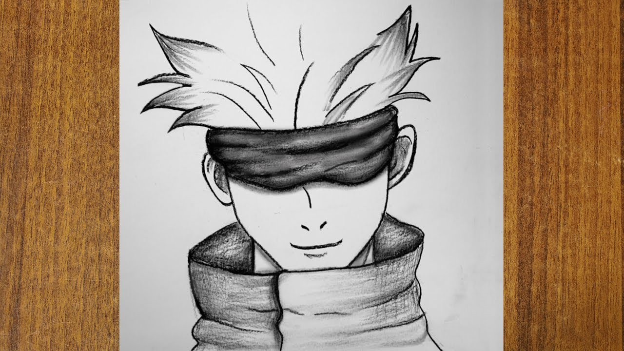 How to Draw Gojo Satoru Step by Step | Gojo Satoru Drawing Made Easy ...