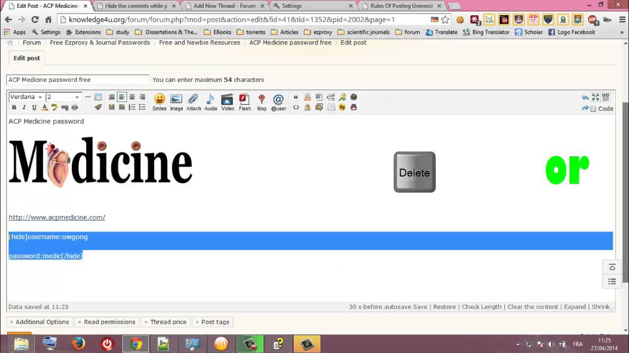 How to hide the contents - YouTube