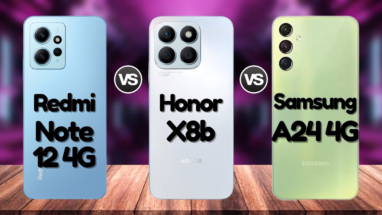 Honor X8b Vs Redmi Note 12 Vs Samsung A24 | @Eficientechs 📊📲 - YouTube