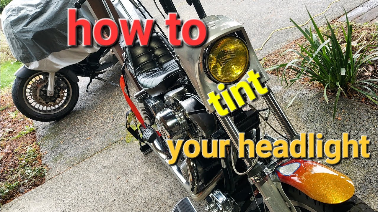 How to tint your headlight using tinting film - YouTube