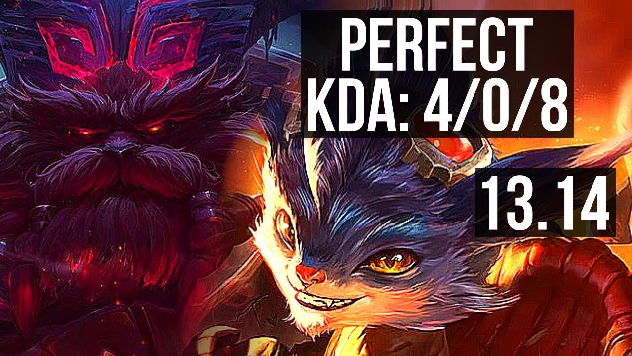 ORNN vs RUMBLE (TOP) | 4/0/8, 1.7M mastery, 700+ games | KR Diamond ...