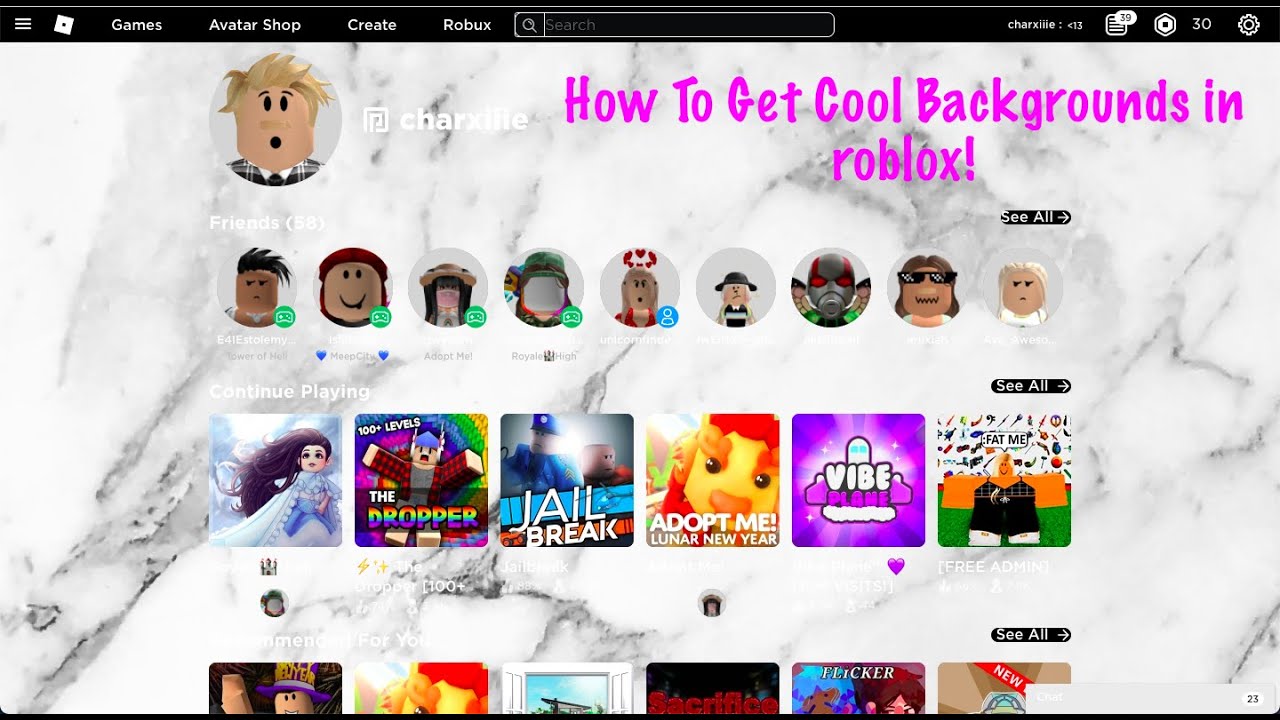 HOW TO GET CUSTOM ROBLOX HOME SCREENS ON ROBLOX! - YouTube