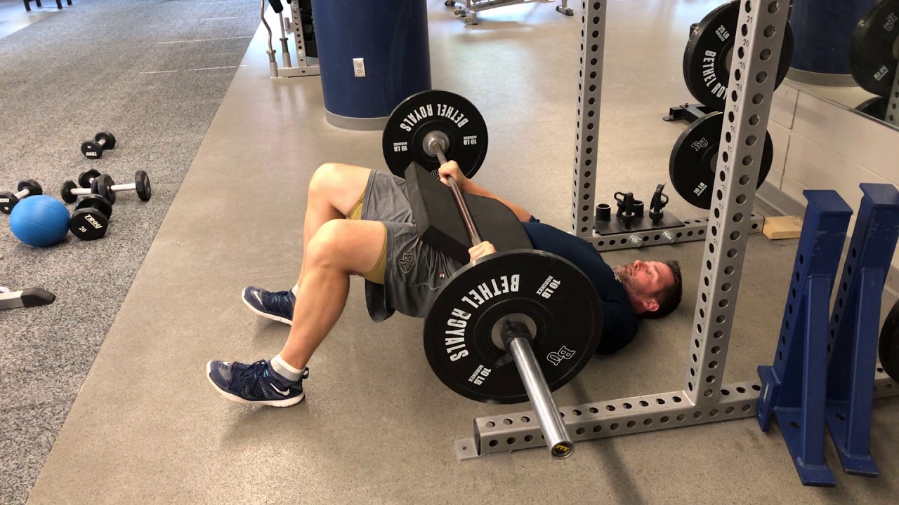 BB Glute Bar Lift ISO - YouTube