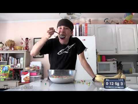 Matt Stonie! Giant Bowl of Trix Cereal (5,000+ Calories)