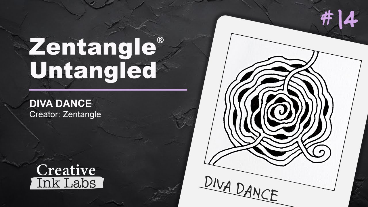 Zentangle Untangled Series | Ep 14 | DIVA DANCE - YouTube
