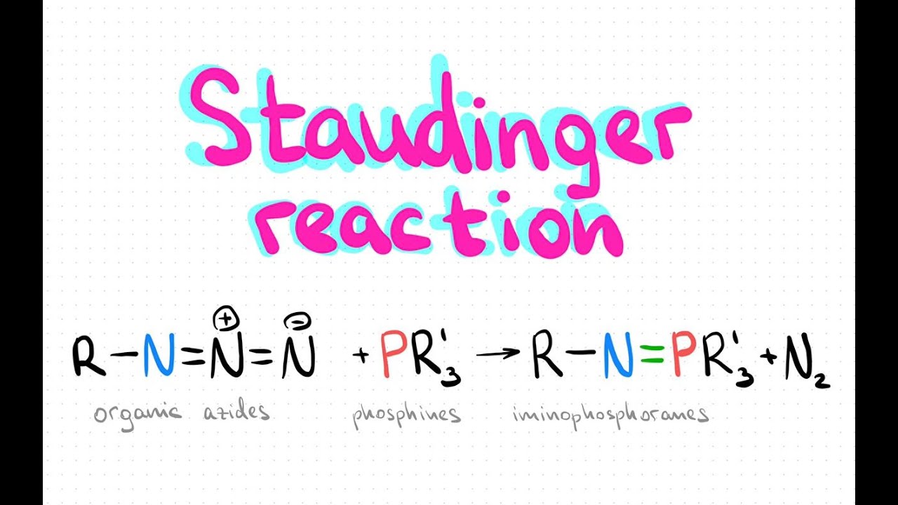 Staudinger reaction. Staudinger reduction. Staudinger ligation. - YouTube