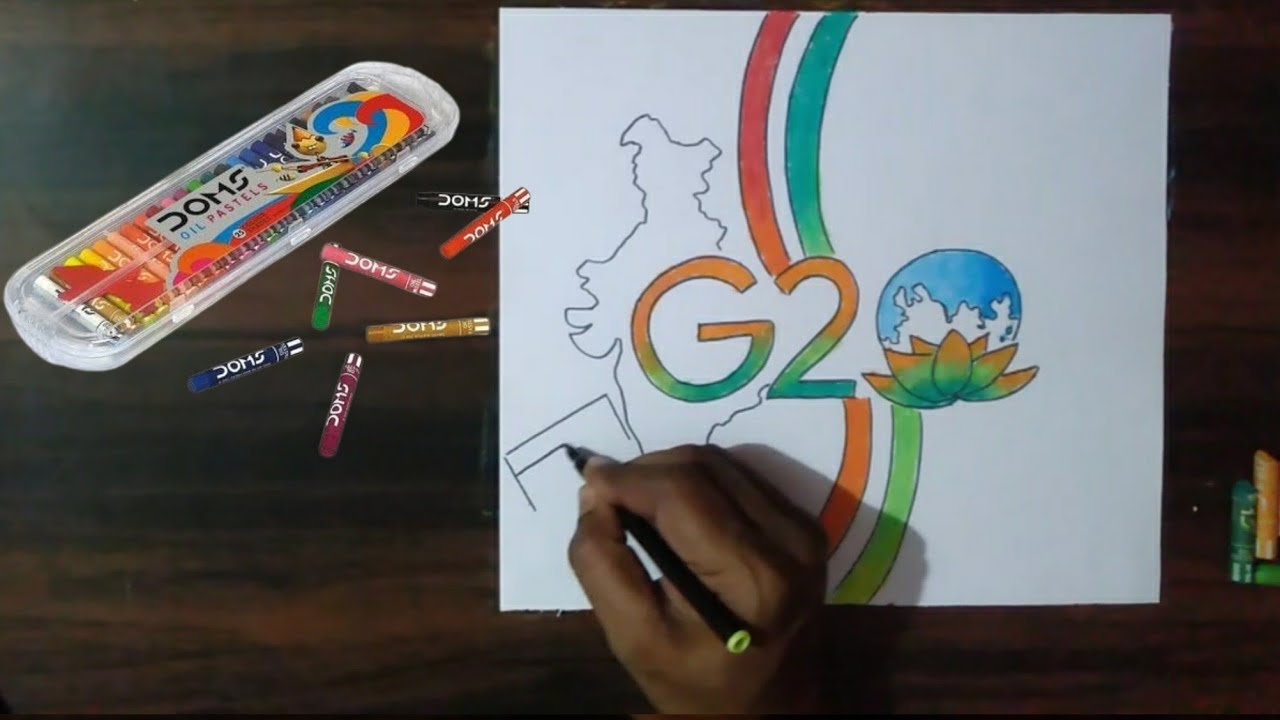 G 20 drawing / G20 logo drawing / G20 india logo drawing - YouTube