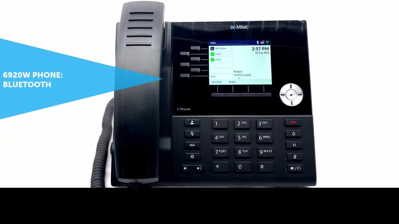 6920W Phone: Bluetooth: MiVoice Business - YouTube