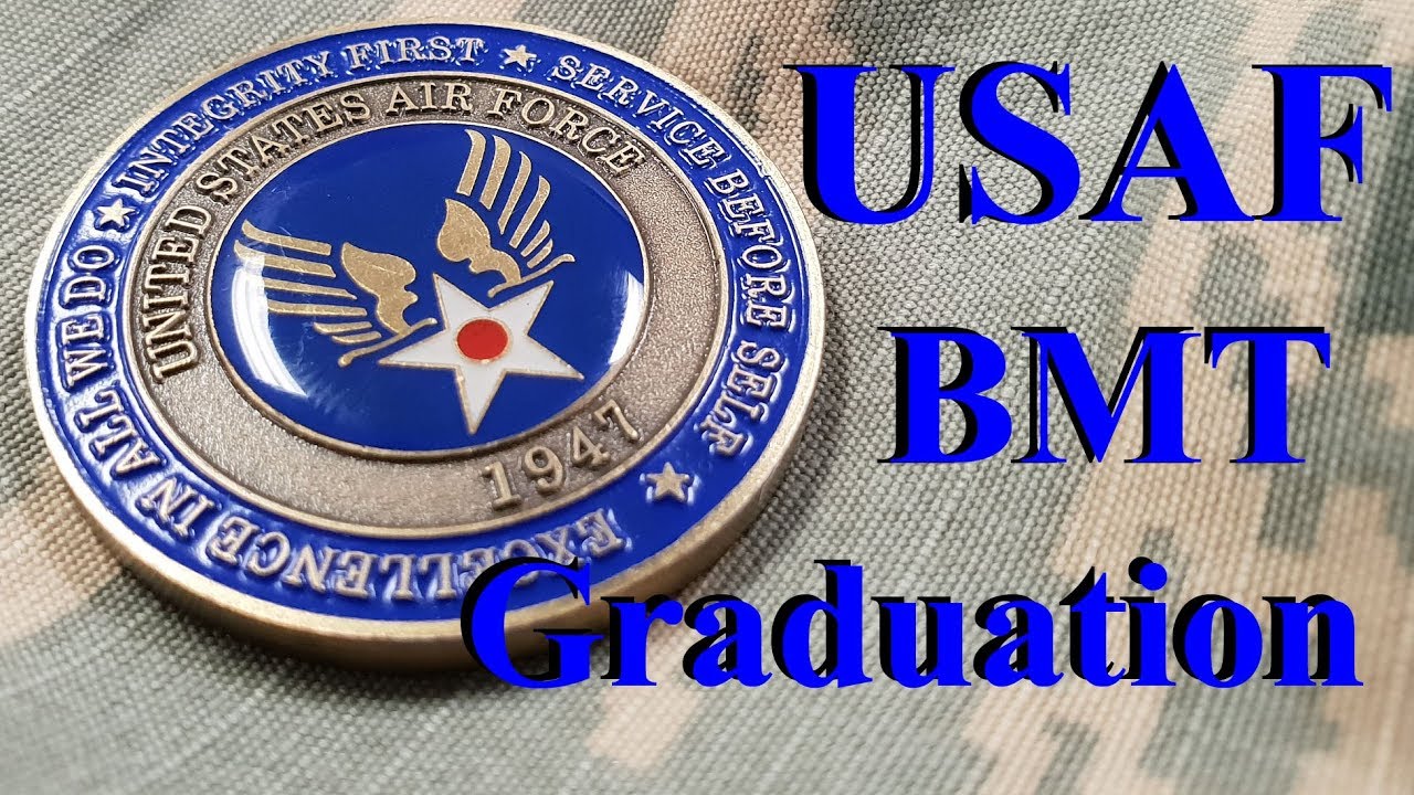Air Force BMT Ceremony Coin Parade Drill - YouTube