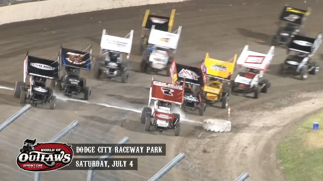 Highlights: World of Outlaws Sprint Cars Dodge City Raceway Park July ...