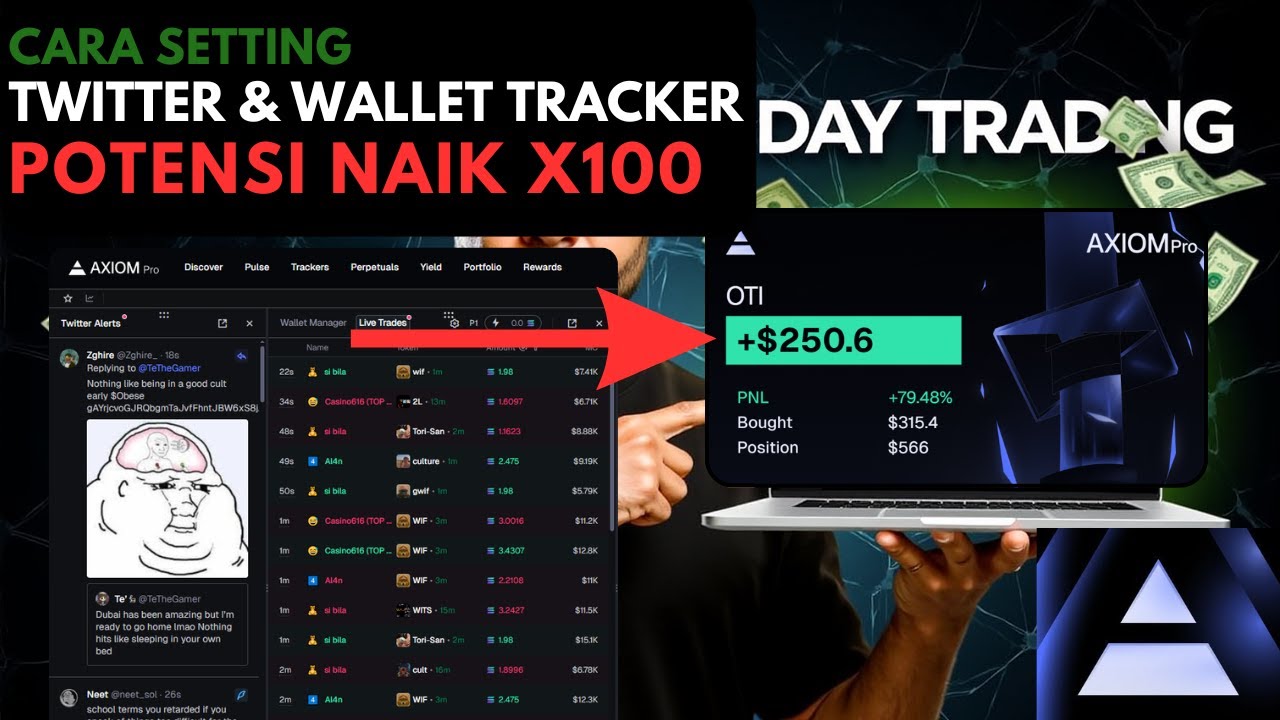 Cara Setting Wallet Tracker & Twitter Tracker Axiom Pro 🔍 Cari Memecoin ...