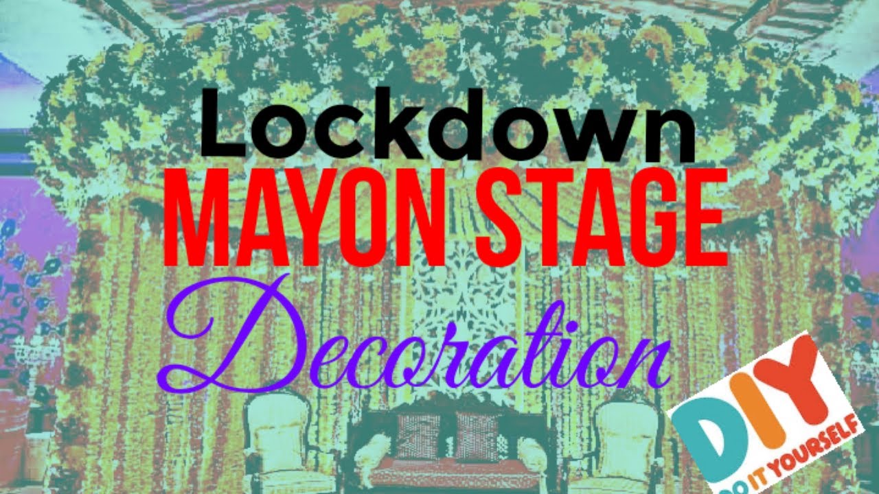 Lockdown Mayon stage decoration |Mayon stage decoration at home |Low ...