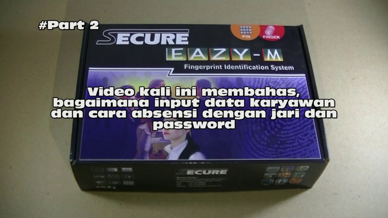 Cara Input data karyawan langsung di mesin absensi sidik jari ...