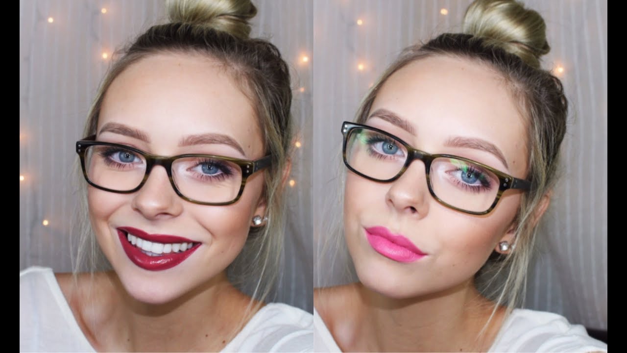 Makeup For Glasses | Cosmobyhaley - YouTube