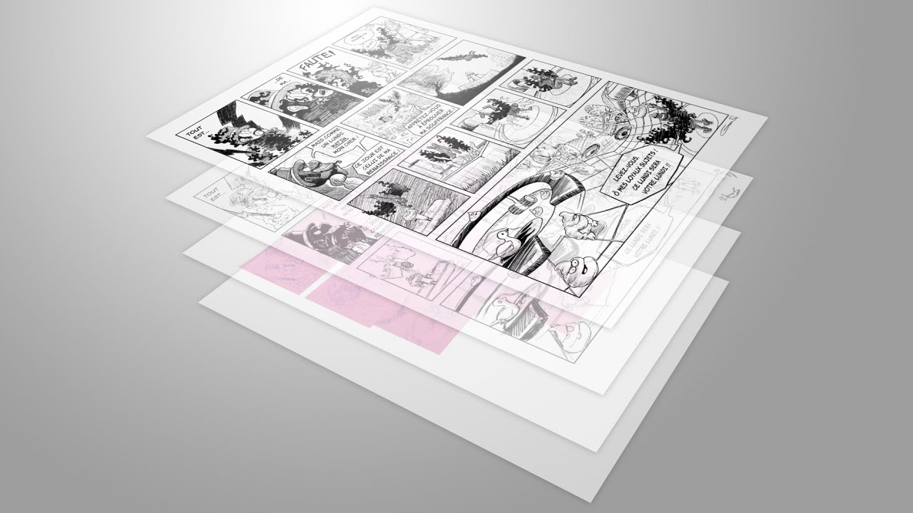 Timelapse d'une planche de BD - YouTube