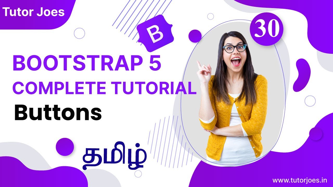 Buttons in Bootstrap | Bootstrap 5.3 in Tamil | Tutor Joes - YouTube