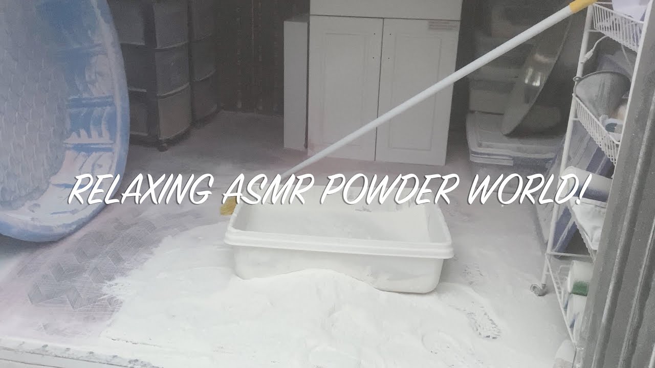 ASMR CLEANING UP ON A WET DAY POWDER PLAY - YouTube