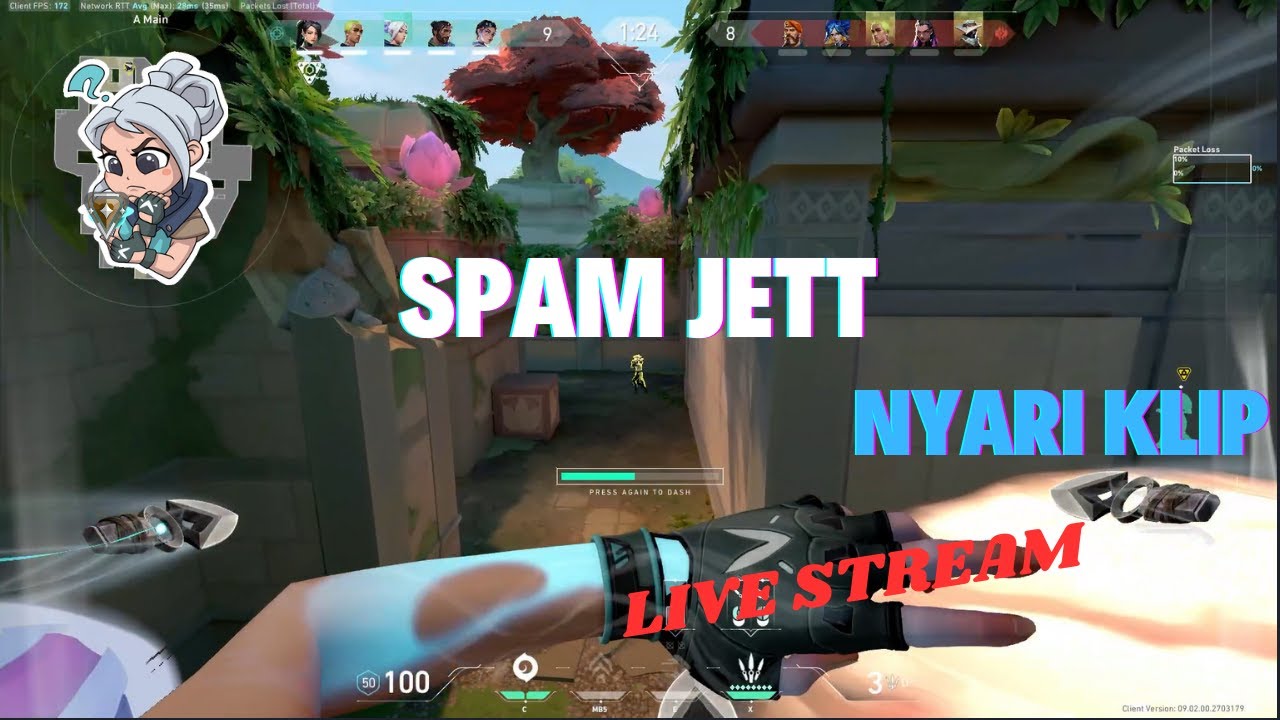 Mencoba Spam jett | Valorant Indonesia - YouTube