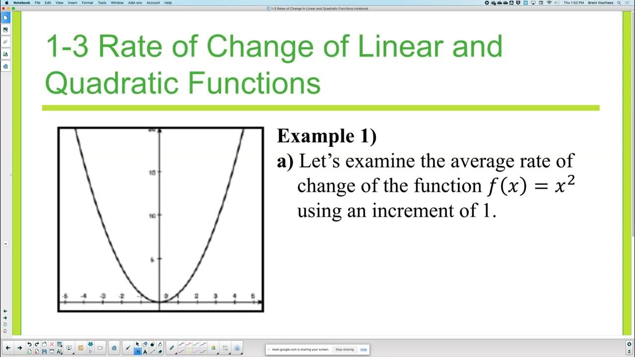 1-3 Rates of Change in Linear, Quadratic, and Cubic Functions - YouTube