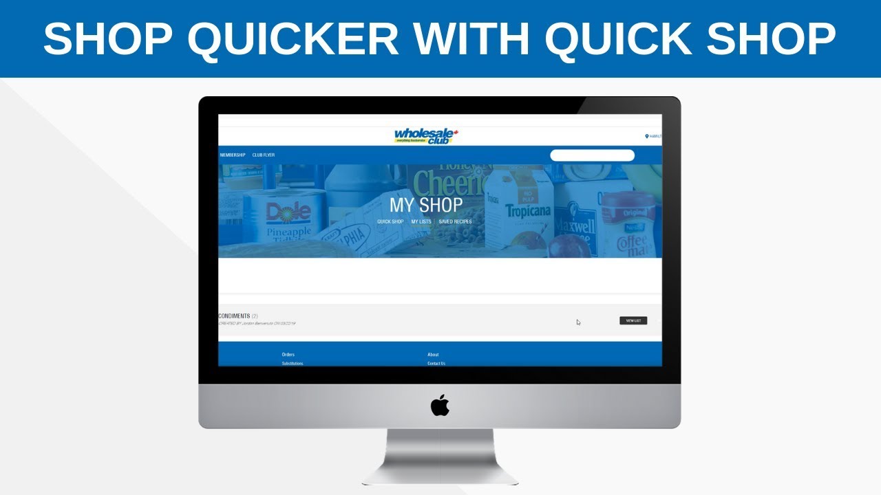 Reorder Products Faster with Quick Shop - YouTube