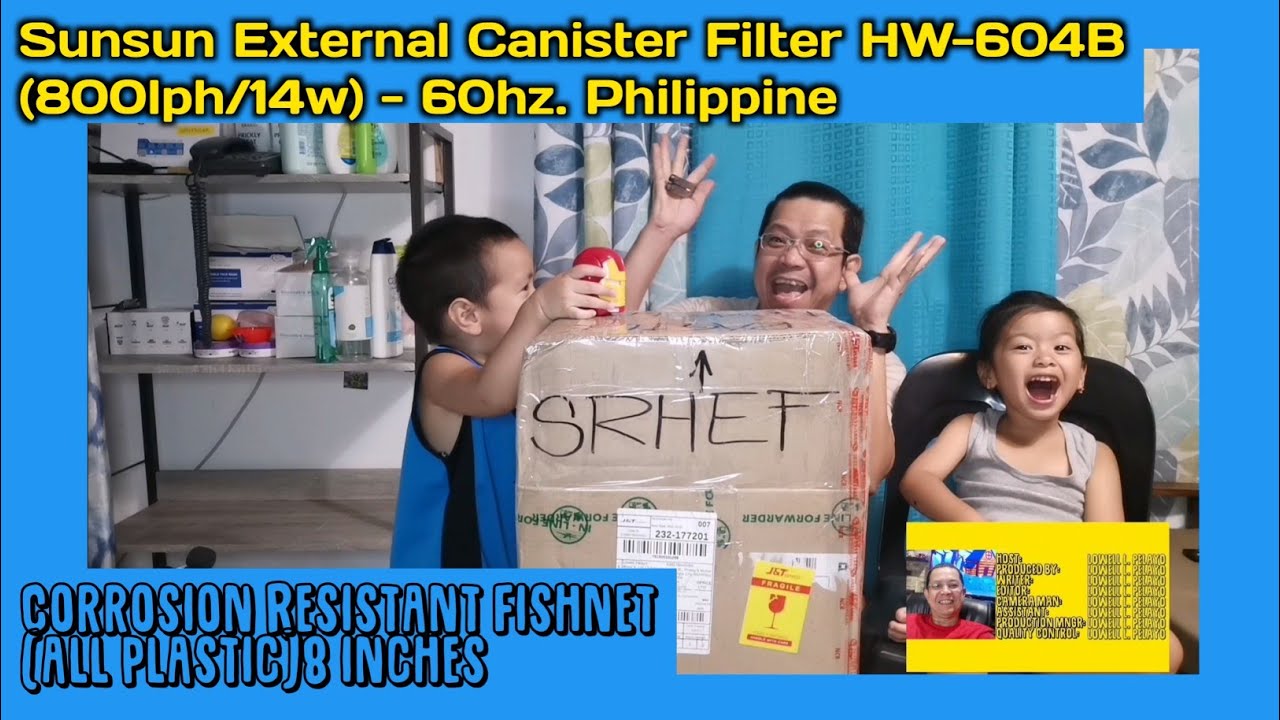 Setting up your Sunsun External Canister Filter HW-604B (800lph/14w ...