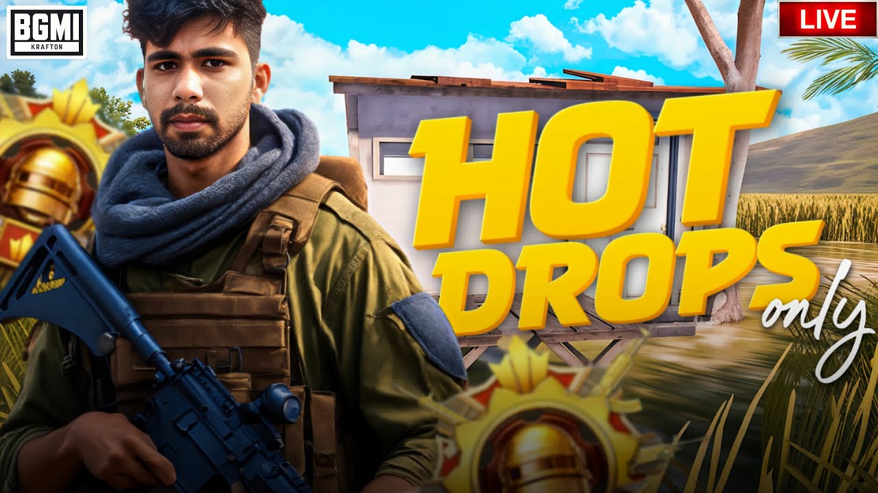 INSANE HOT DROP Strategy Gameplay in BGMI | FACECAM STREAM #live # ...