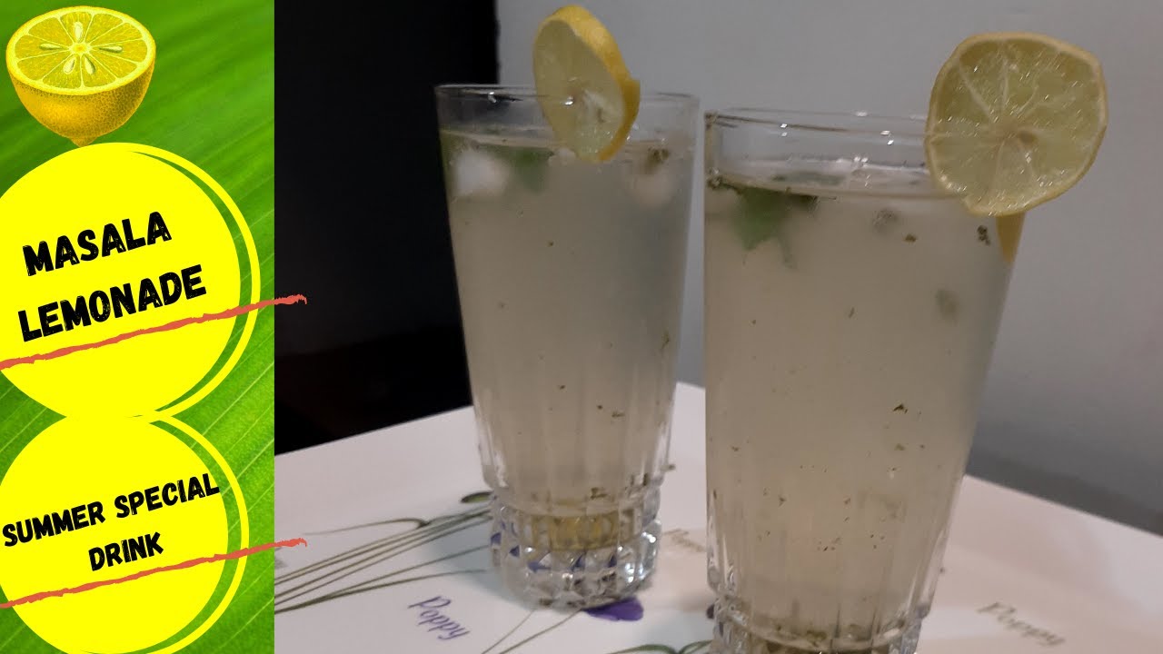 Masala Lemonade without soda | Summer special--Mint Lemonade | Nimbu ...