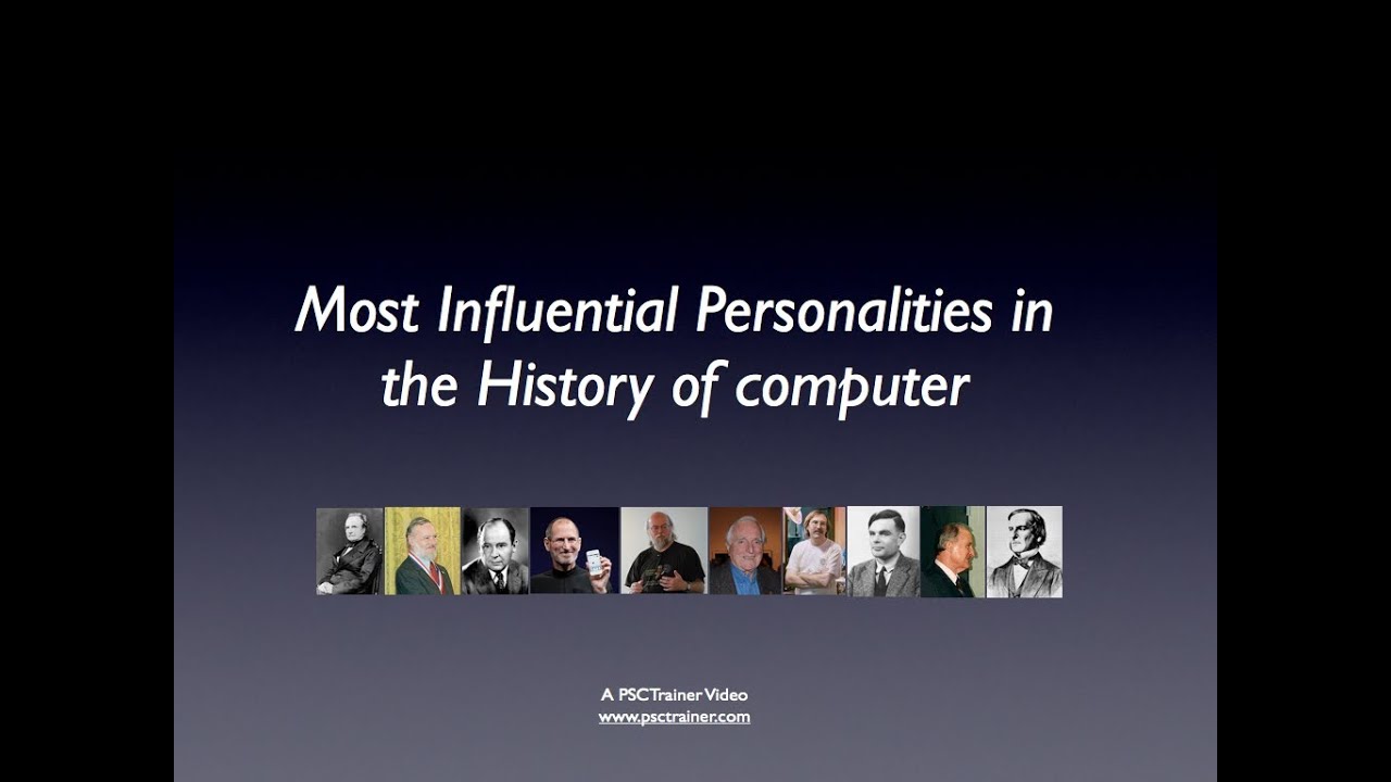 Most influential personalities in the history of computer science - YouTube